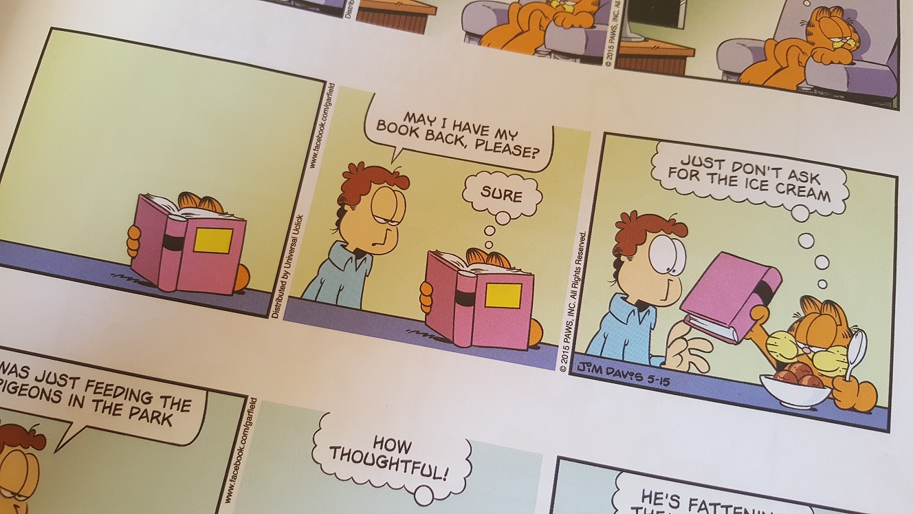 Garfield Feeds His Face by Jim Davis | Sandhya Parappukkaran